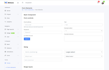Mintone - A must have Reactjs Dashboard Template